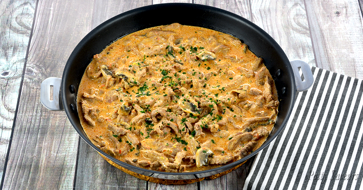 Emincé de Boeuf Stroganoff