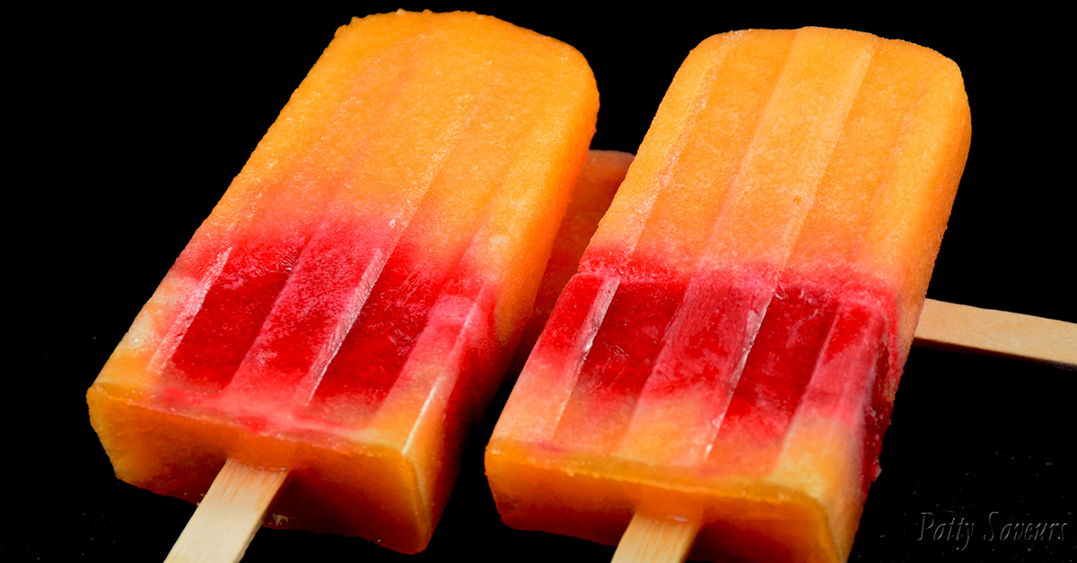 Patty Saveurs | Frozen Melon and Raspberry Pops