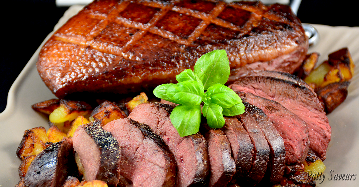 Grilled Duck Breasts and Sauteed Potatoes