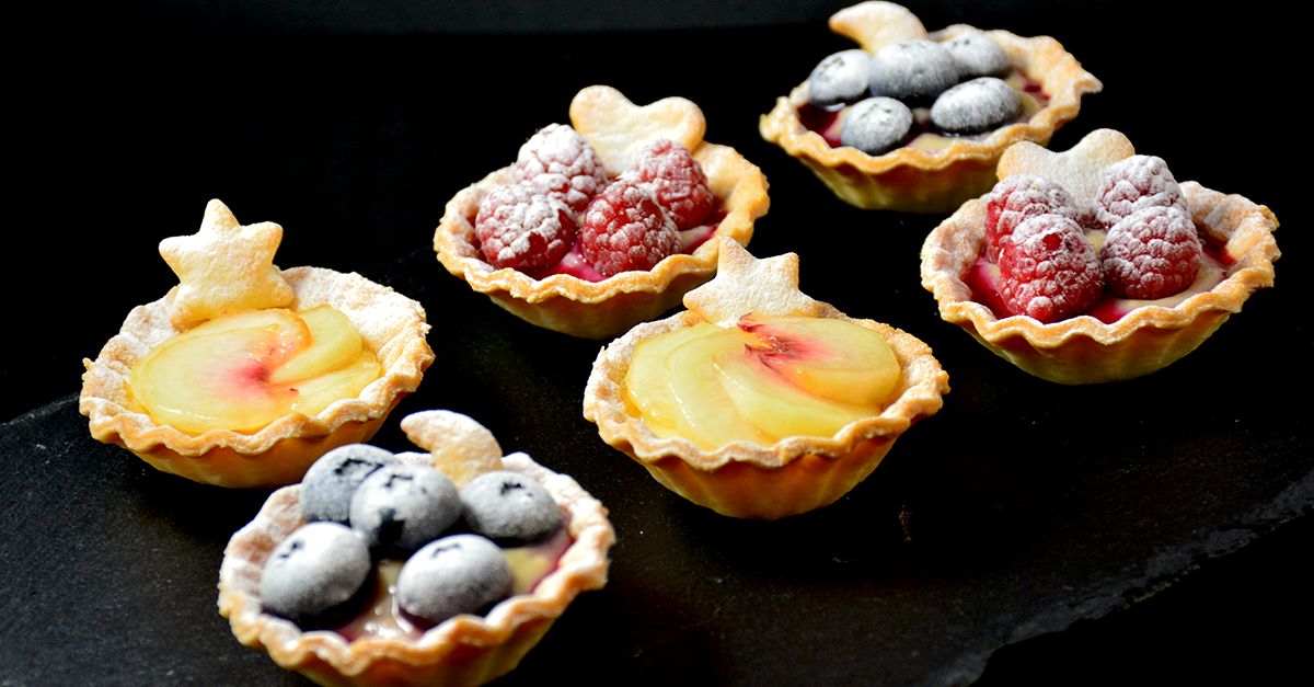 Mini Peach and Berry Tartlets