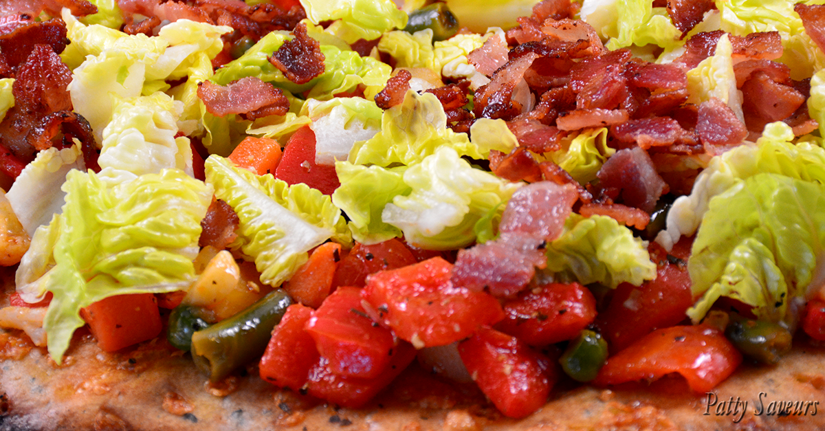 Pancake Salé aux Légumes et Lardons
