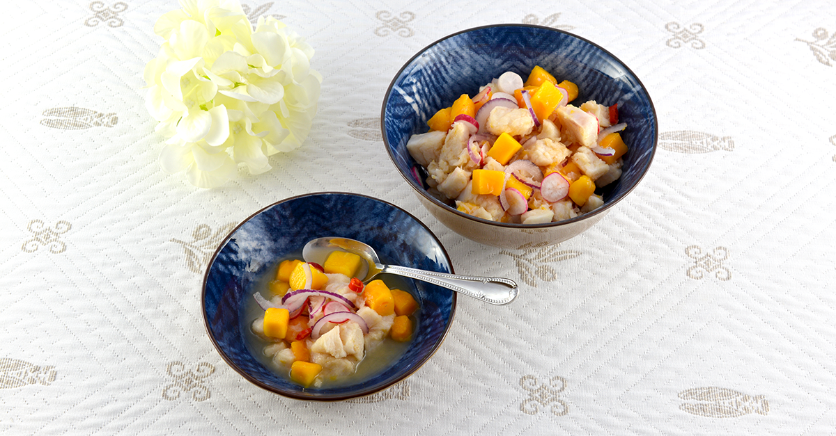 Peruvian Ceviche Appetizers Cups