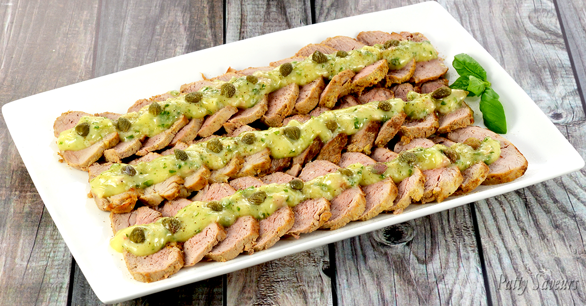 Pork Tenderloin Vitello Tonnato Style
