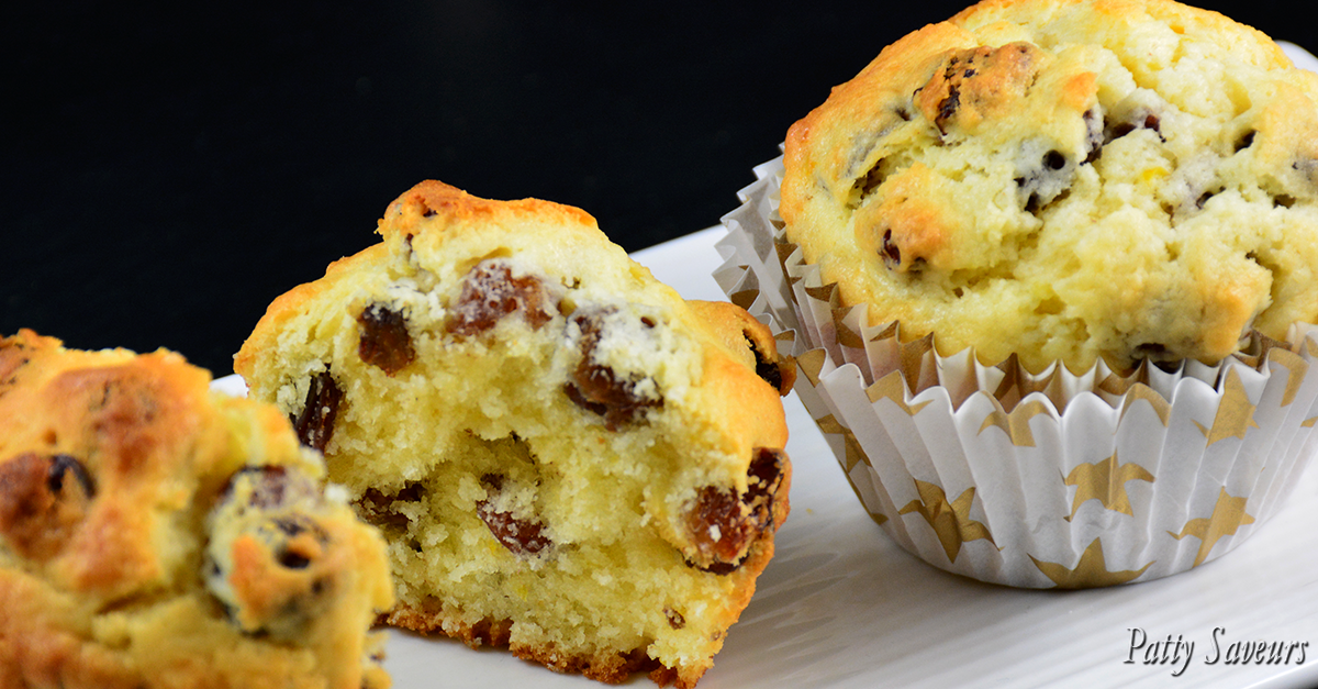 Patty Saveurs | Raisins and Lemon Muffins