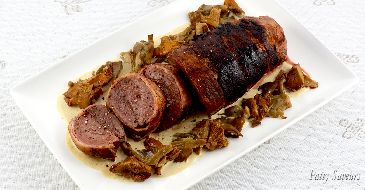 Rôti de Magrets de Canard Sauce Champignons