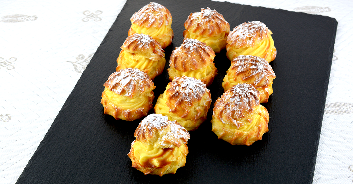 Vanilla Caramel Cream Puffs